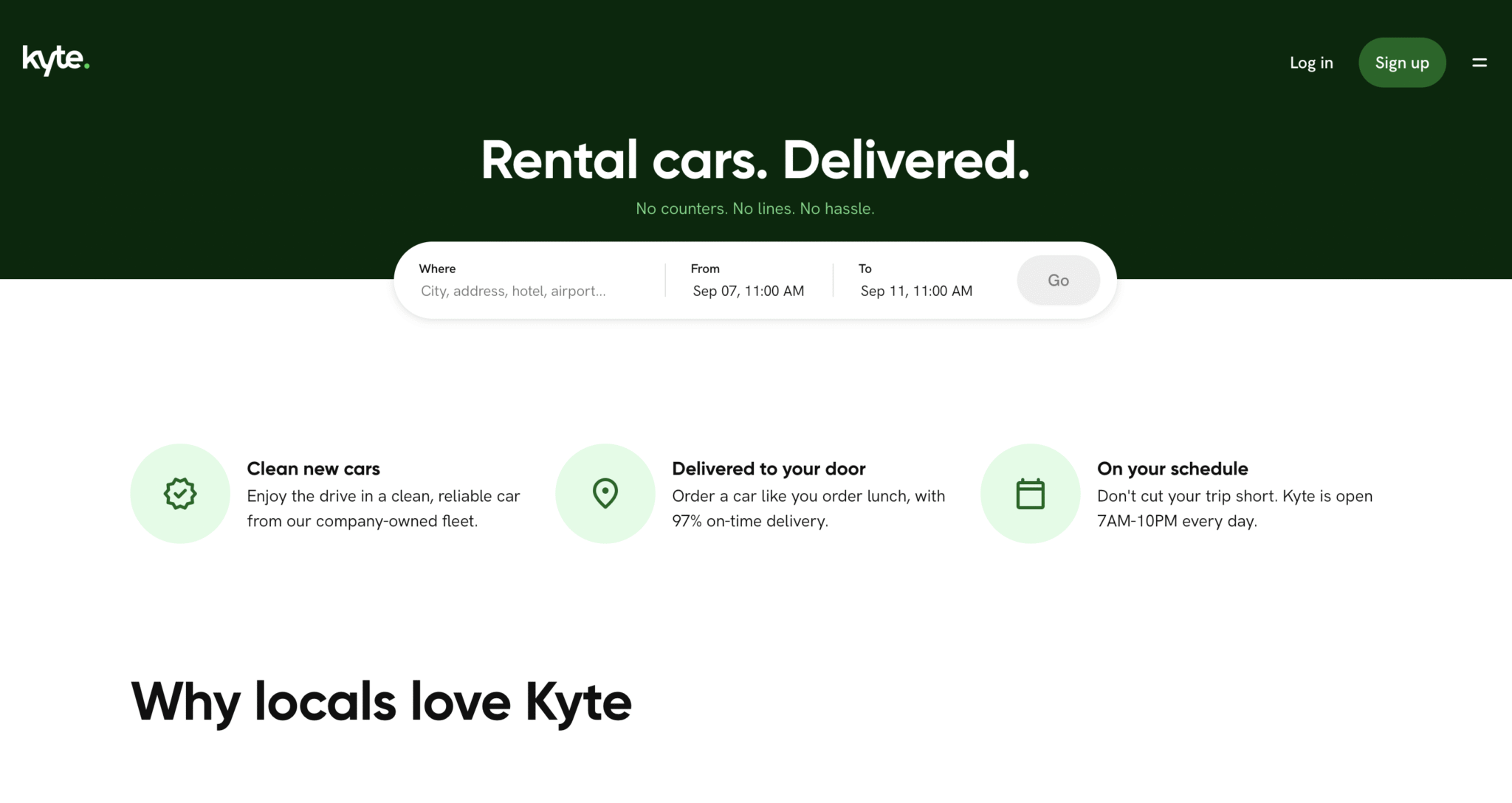 Kyte Car Rental Review: Pricing, Alternatives, and Pros & Cons - The ...